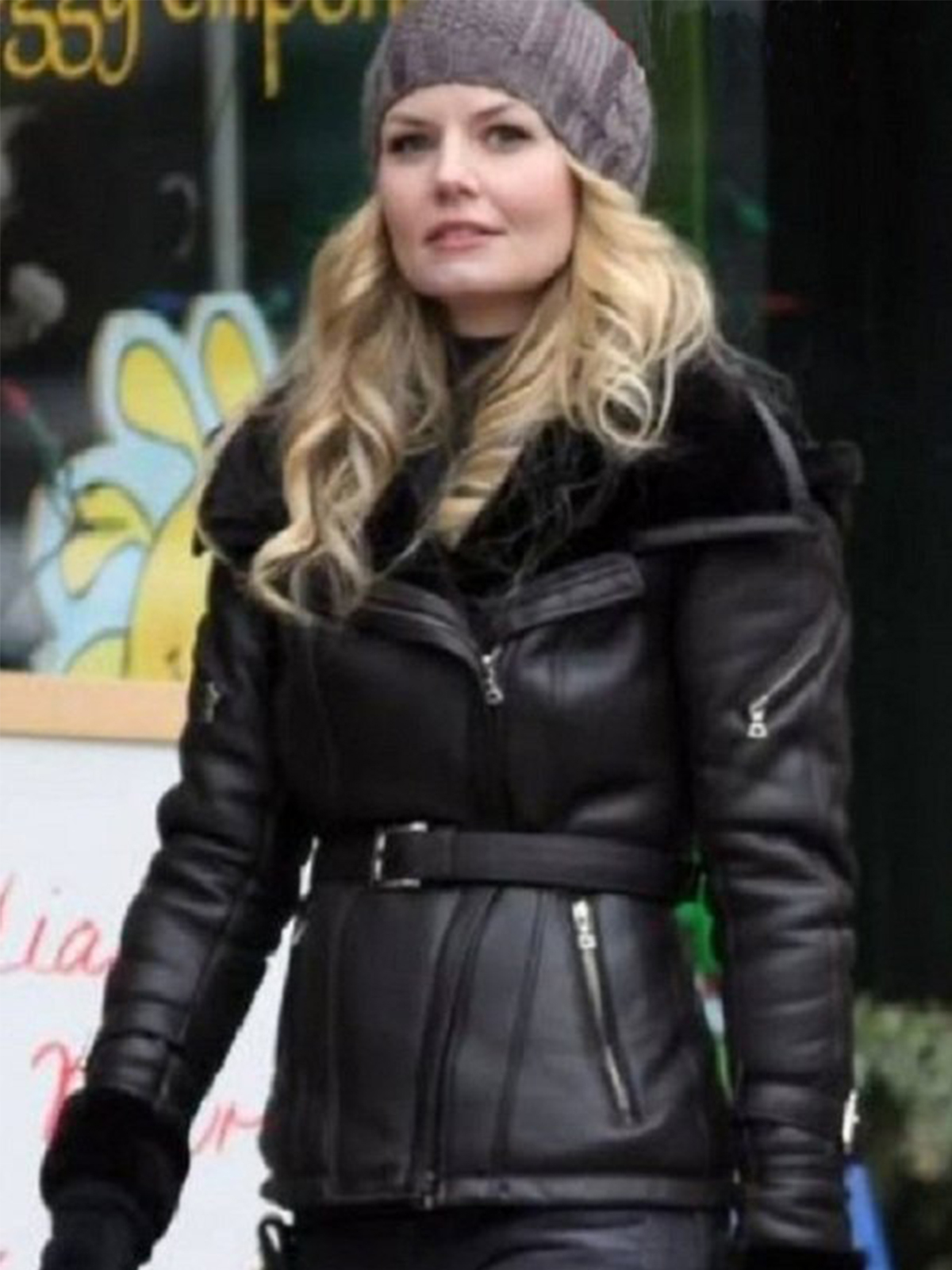Elegant Emma Swan Black Leather Jacket – Bay Perfect Elegant Emma Swan Black Leather Jacket – Bay Perfect