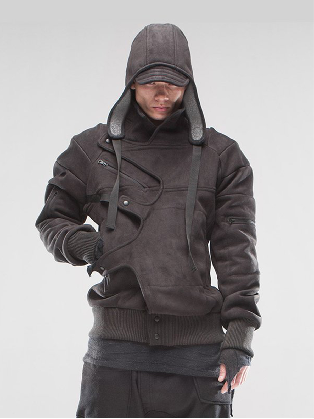 Mens Assassins Removable Hood Jacket Bay Perfect