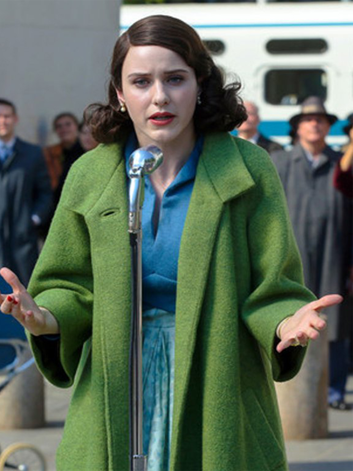 Rachel Brosnahan The Marvelous Mrs. Maisel Coat – Bay Perfect Rachel Brosnahan The Marvelous Mrs. Maisel Coat – Bay Perfect