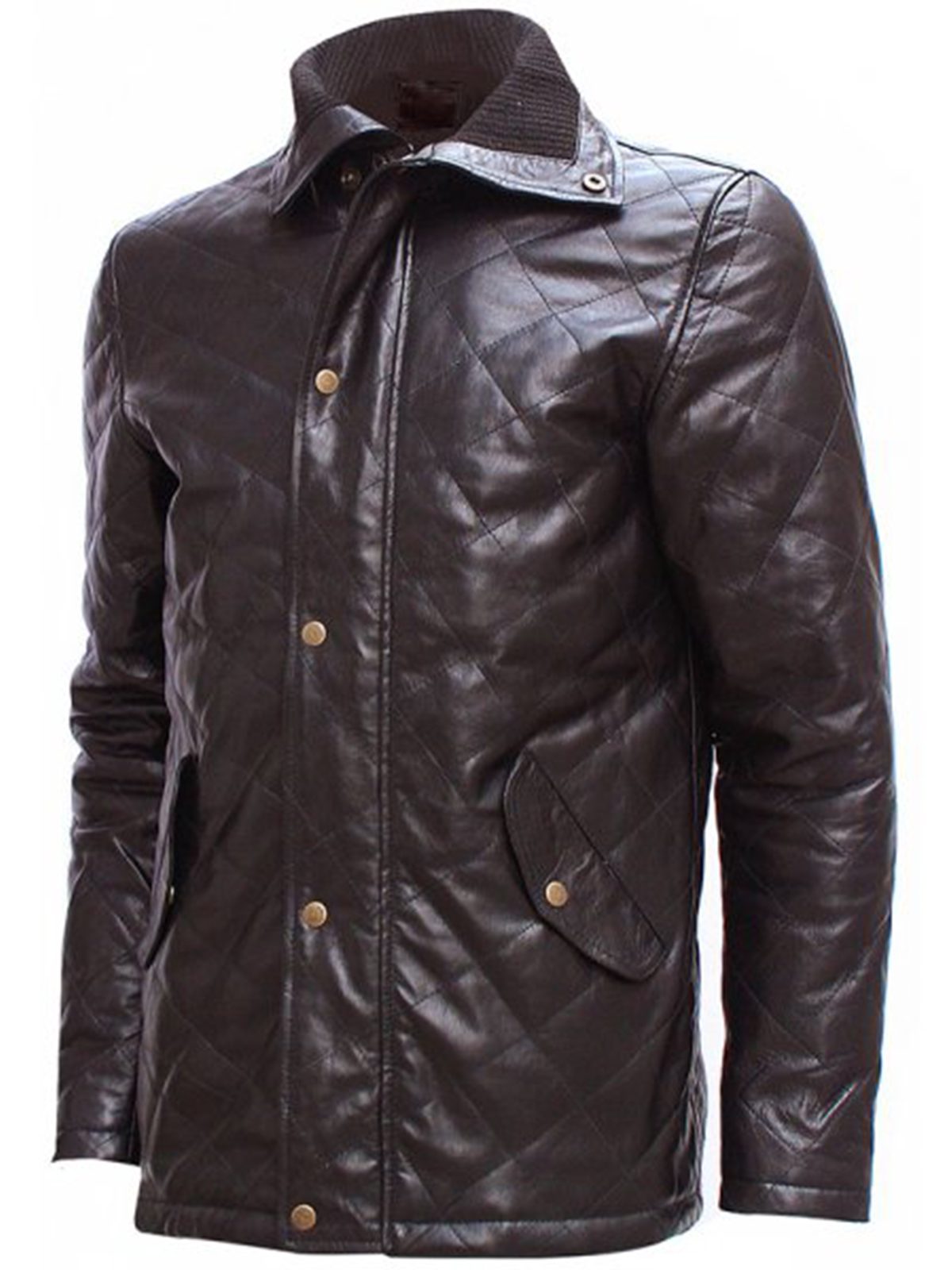 Versatile Men Brown Quilted Leather Jacket – Bay Perfect Versatile Men Brown Quilted Leather Jacket – Bay Perfect