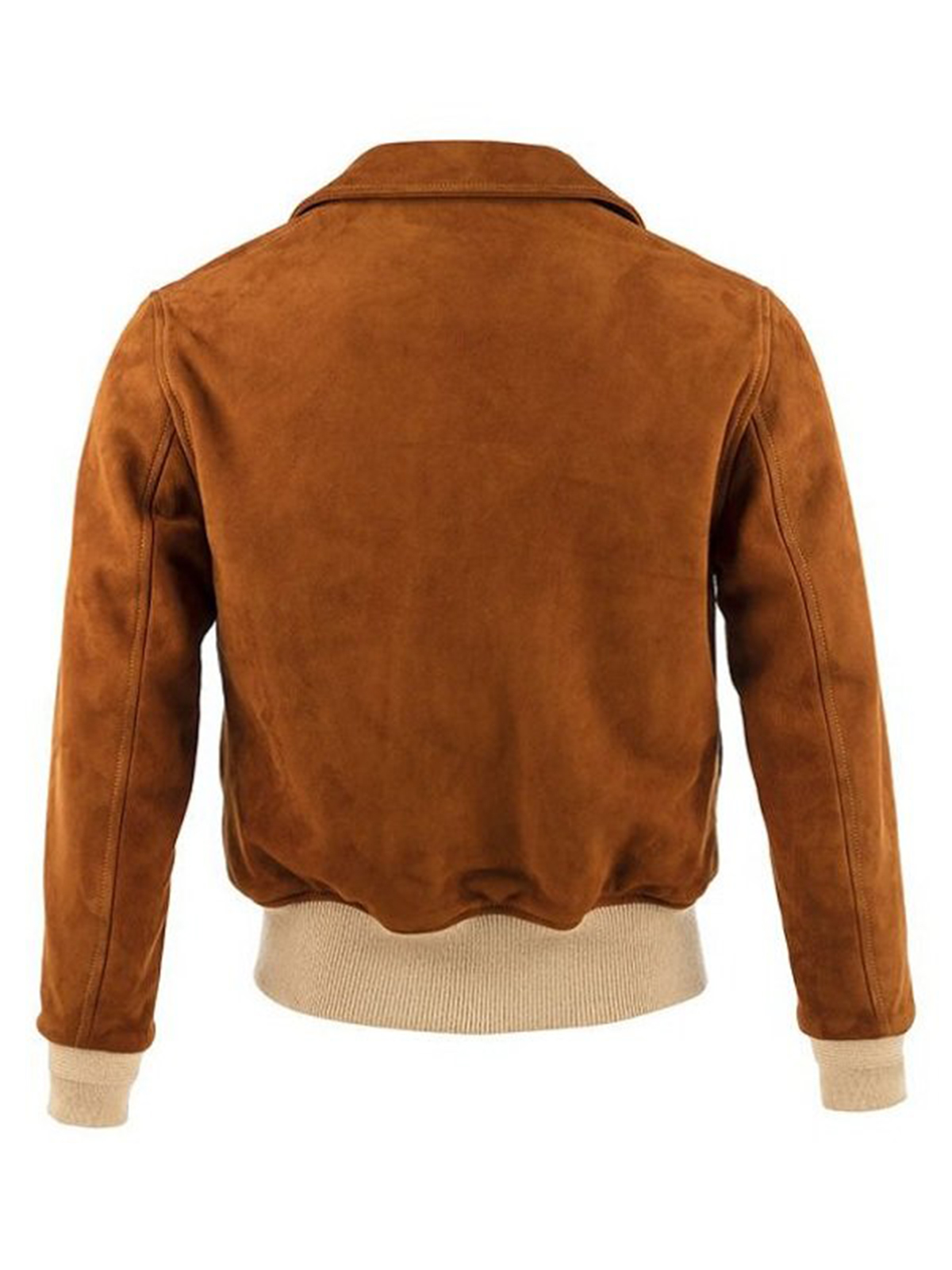 Women’s Suede Bomber Brown Leather Jacket – Bay Perfect